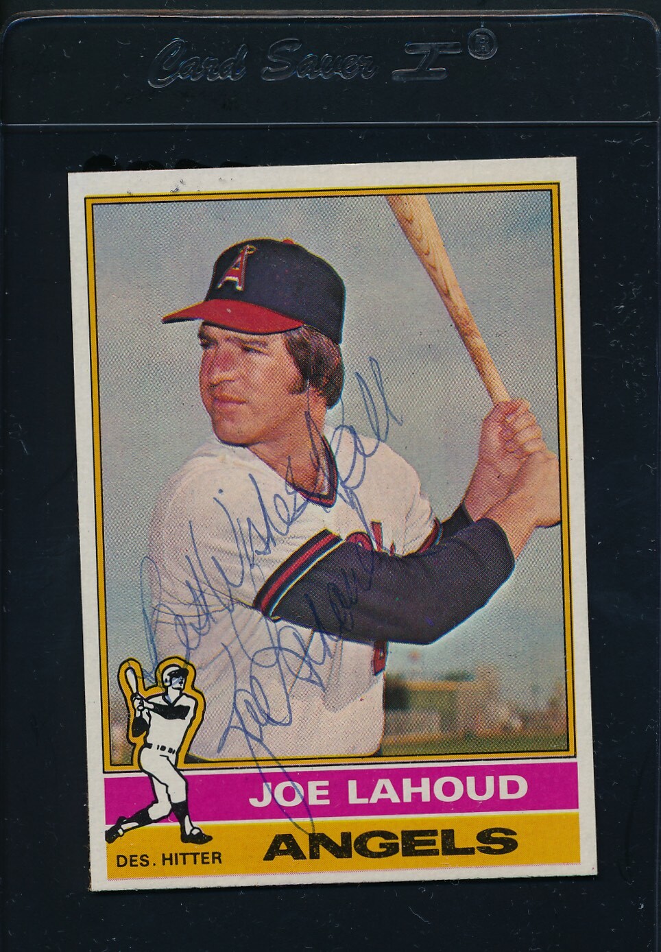 1976 Topps #612 Joe Lahoud Angels Signed Auto *5782 | eBay