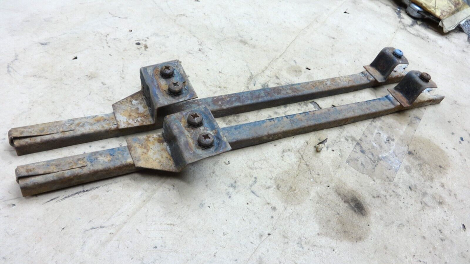 1957 1960 Ford Truck Door WINDOW REAR GLASS CHANNELS / GUIDES Original ...