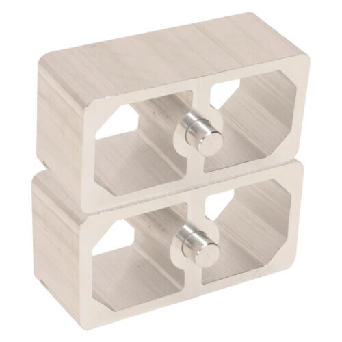 3-1/2 Inch Aluminum Extruded Leaf Spring Lowering Blocks - 2 Pack ...