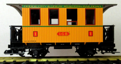 LGB 3006 DODGE CITY & GREAT WESTERN RAILROAD #1 PASSENGER CAR | eBay