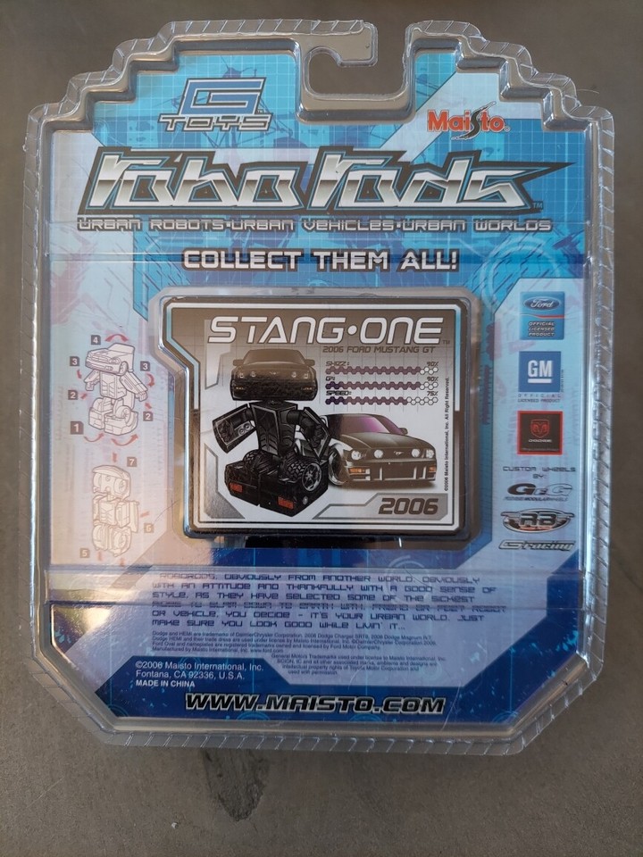 Maisto 'Robo-Rods' '06 Ford Mustang GT 'Stang One' Urban Robot Vehicle ...