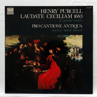 MARK BROWN - PURCELL laudate cecilia & secular motets HARMONIA MUNDI LP ...