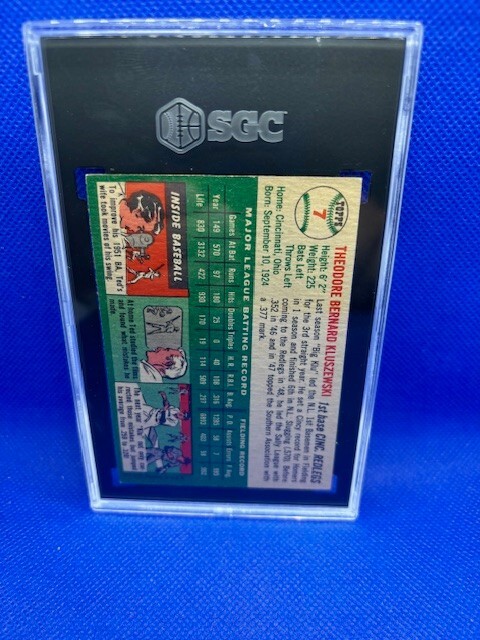 1954 Topps Baseball Ted Kluszewski SGC Graded 5.5 Excellent plus | eBay