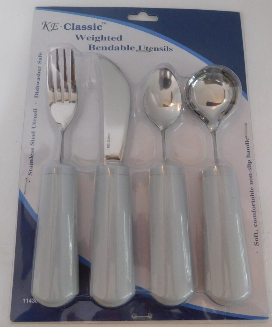 Kinsman Enterprises 11400 KE Classic Bendable Utensil Set, 4 Pieces | eBay