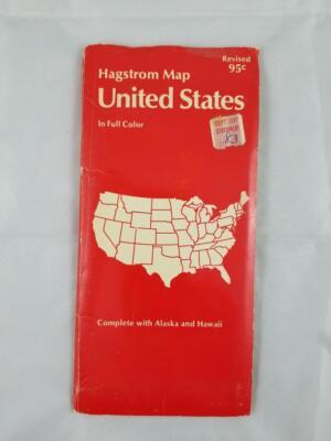 United States Circa Early 1970s (Estimated) Full Color Hagstrom Map ...