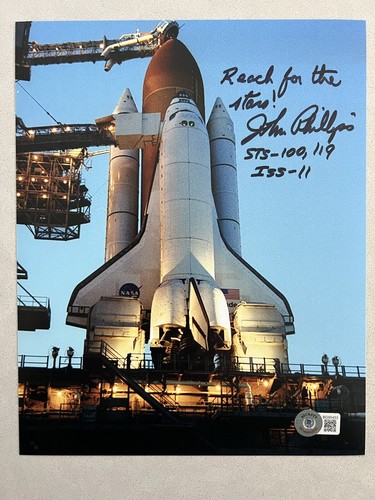 John Phillips autographed signed 8x10 photo Beckett BAS COA NASA STS ...
