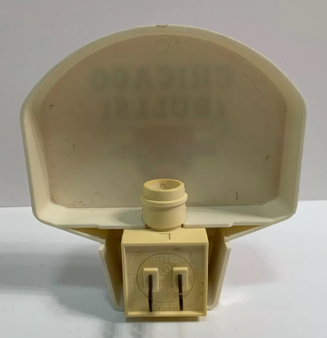 Chicago Bulls NBA Basketball Hoop Basket Night Light Nite Lite Vintage ...