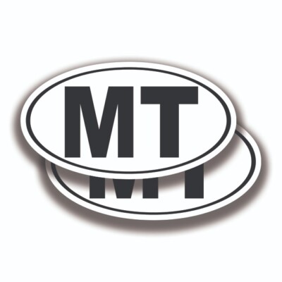 MT INITIALS STICKERS 2 Decals Bogo Car Truck Bumper Window | eBay