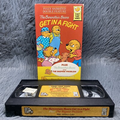 The Berenstain Bears Get In A Fight VHS 1982 Random House Home Video ...