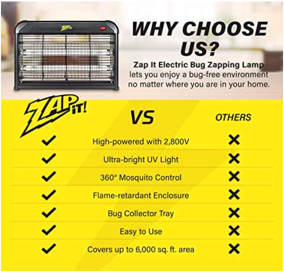 Fly zapper electric light fly killer bug zapper fly trap fly insect ...
