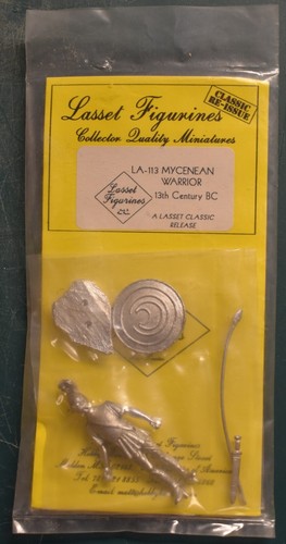 Lasset 1/32 54mm Mycenean (Greek) Warrior 13th Century-BC sealed bag | eBay