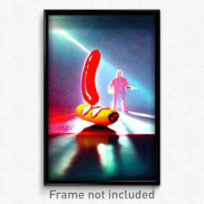 Pixel Art Poster - Red Hot Dog (8 Bit Psychedelic Trippy Weird Video ...