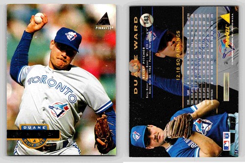 Duane Ward Pitcher Toronto Blue Jays Pinnacle 1992 Card 143 Baseball ...