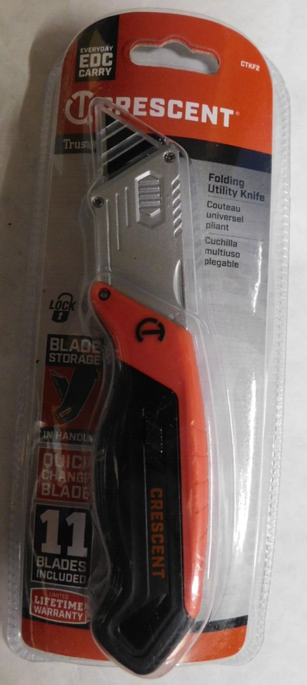 Crescent Folding Utility Knife CTKF2 With Blades-5 Pack | eBay