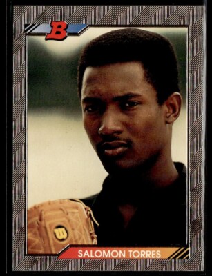 1992 Bowman Gold Foil #584 Salomon Torres Rookie San Francisco Giants ...