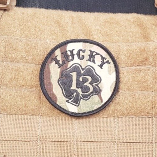 Lucky 13 Multicam Veterans Combat Gelsoft Airsoft Morale Patch | eBay