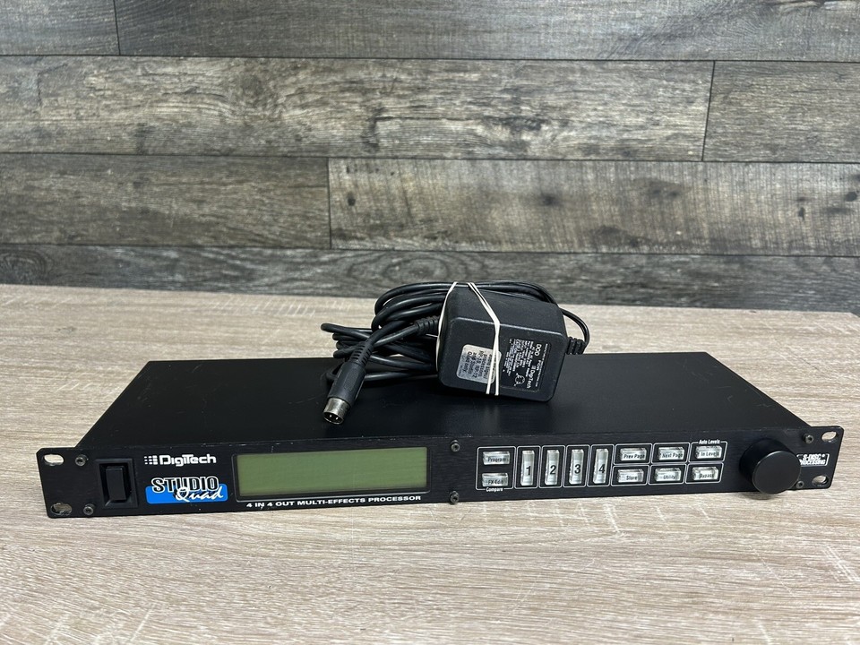 Digitech Studio Quad 4 In 4 Out Multi-Effects Processor w/ Power Supply ...