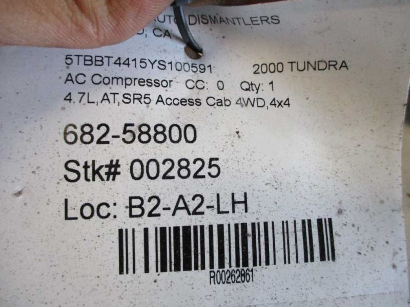 88320-0C010-84* AC Compressor 8 Cylinder Fits 00-06 TUNDRA 262861 | eBay