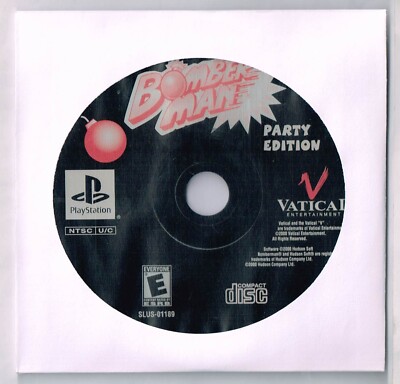 Bomberman Party Edition Video Game Sony PlayStation 1 disc Only ...