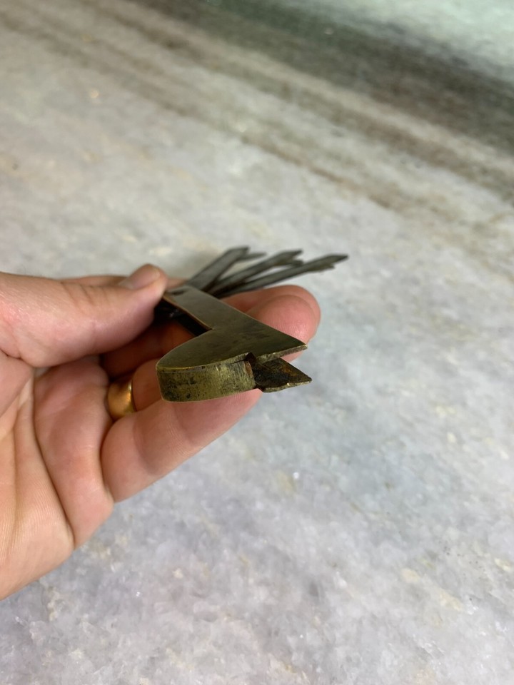 Rare Antique Brass Civil War Era Blood Letting Knife Knives FLEAM ...