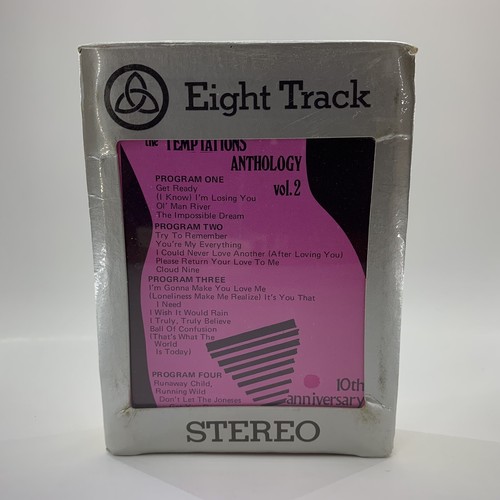 The Temptations 8 Track Cartridge Anthology Vol 2 10th Anniversary Rare ...