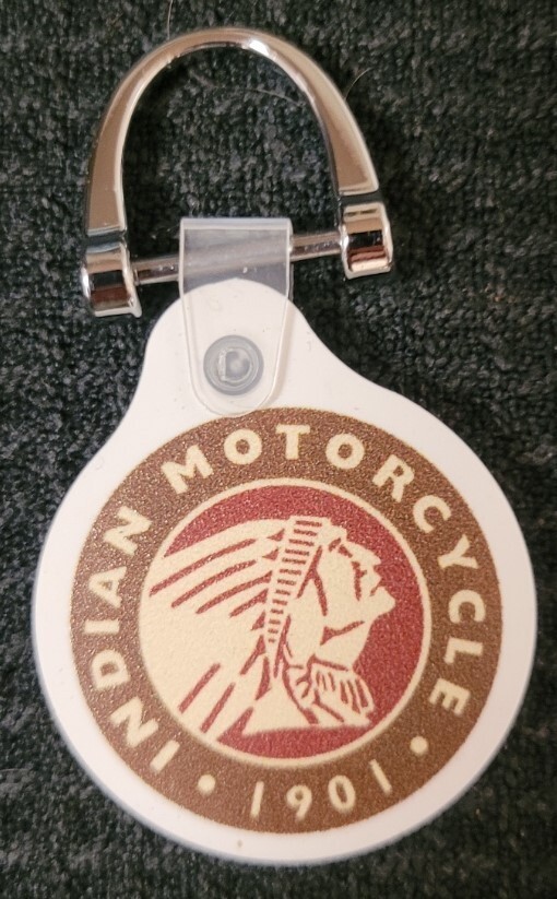 Indian Motorcycle plastic keychain advertising Savannah Motorsports GA ...