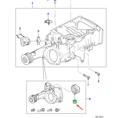 JAGUAR F-PACE X761 Kompressor-Isolator C2D60916 NEU ORIGINAL | eBay