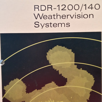 Bendix RDR 1200 & RDR-140 Weathervision Radar Pilot's Guide Manual | eBay