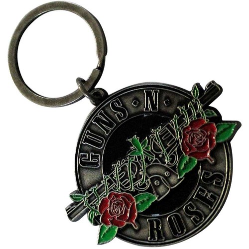 Merchandising Guns N Roses - Guns N' Roses Keychain: Silver Circle Logo ...
