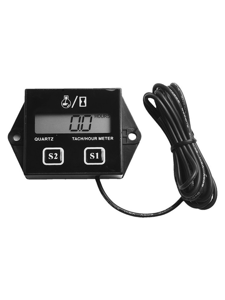 Portable Digital Tachometer with Hour Meter Functionality Waterproof ...