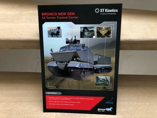 ST Engineering Land Systems BRONCO NEW GEN tracked all terrain carrier ...