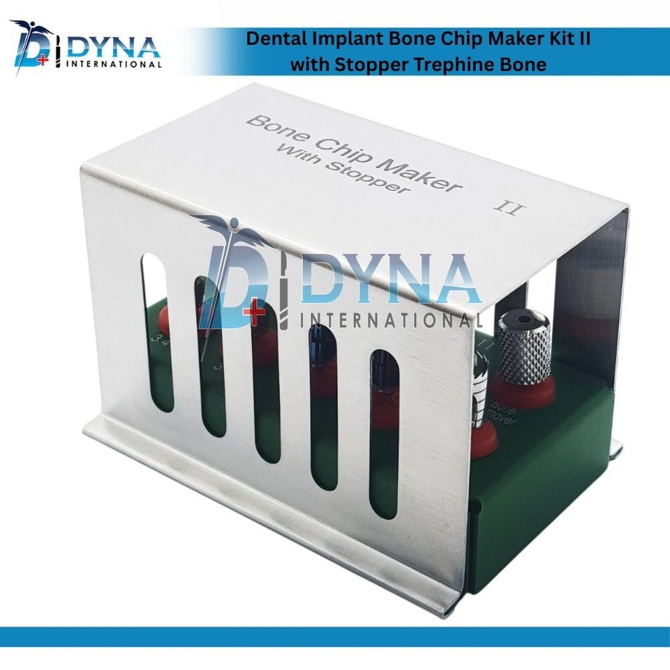Dental Implant Bone Chip Maker Kit II with Stopper Trephine Bone ...