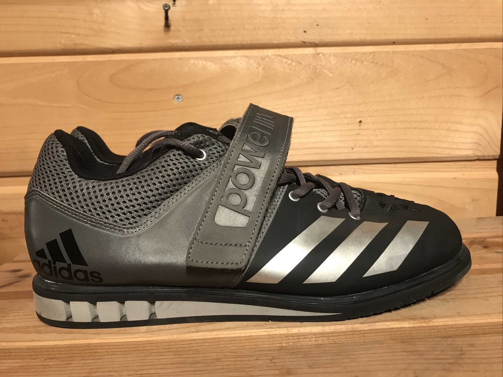 Adidas Powerlift 3 Weightlifting Training Shoes Mens 9 Black Iron ...