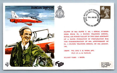 GB 1981 Duncan Simpson, RAF Flight Cover #C60628 | eBay UK