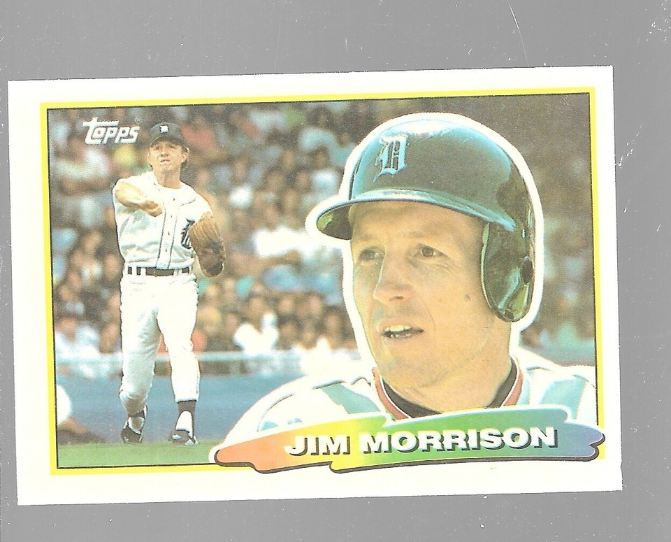 1988 Topps Big Jim Morrison 237 Detroit Tigers MLB Baseball Card ...