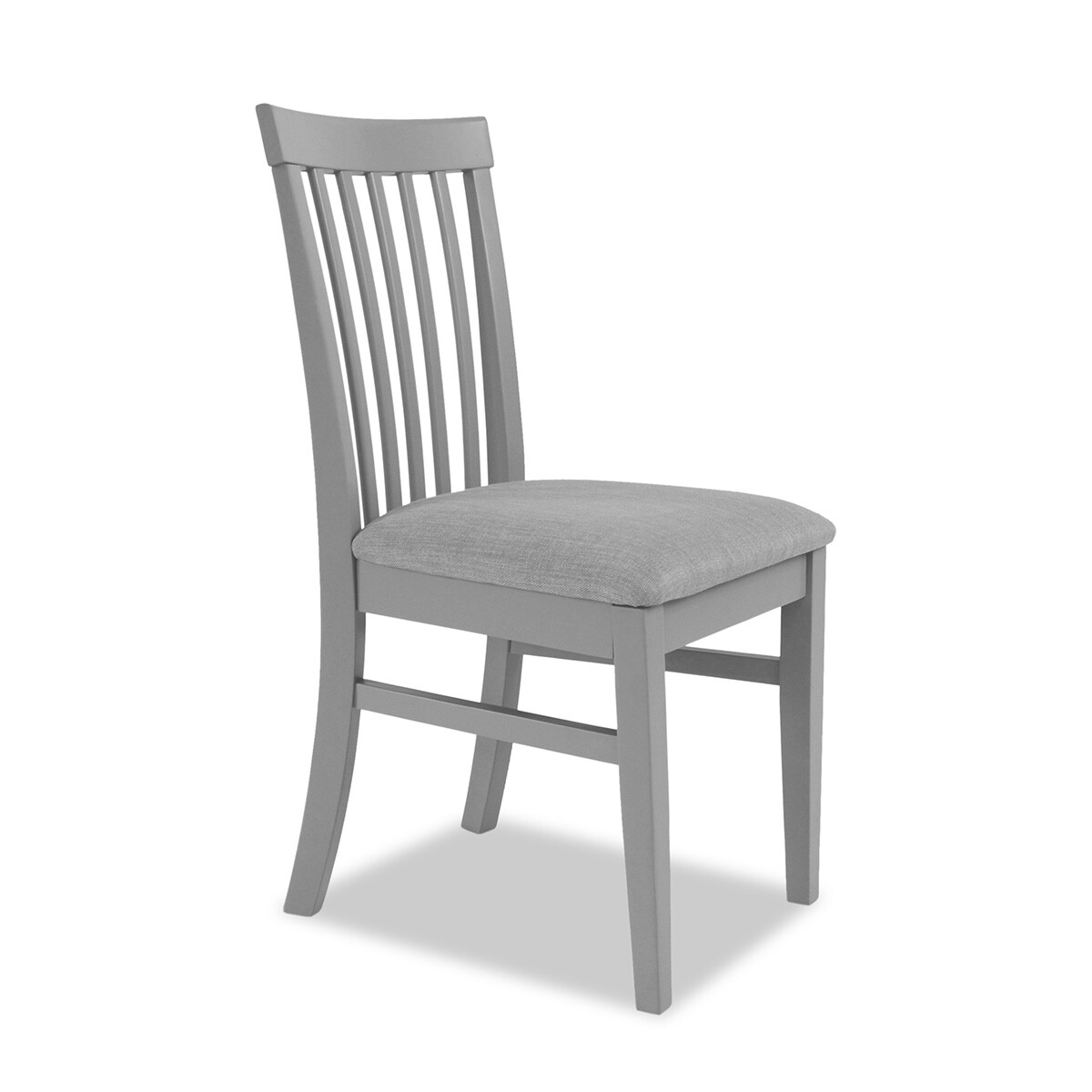 Florence High back upholstered chair, Grey dining chair, wooden kitchen ...