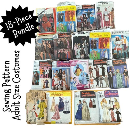 18-Piece 'Adult Size with Range' Costume Bundle Lot Vintage Cosplay ...