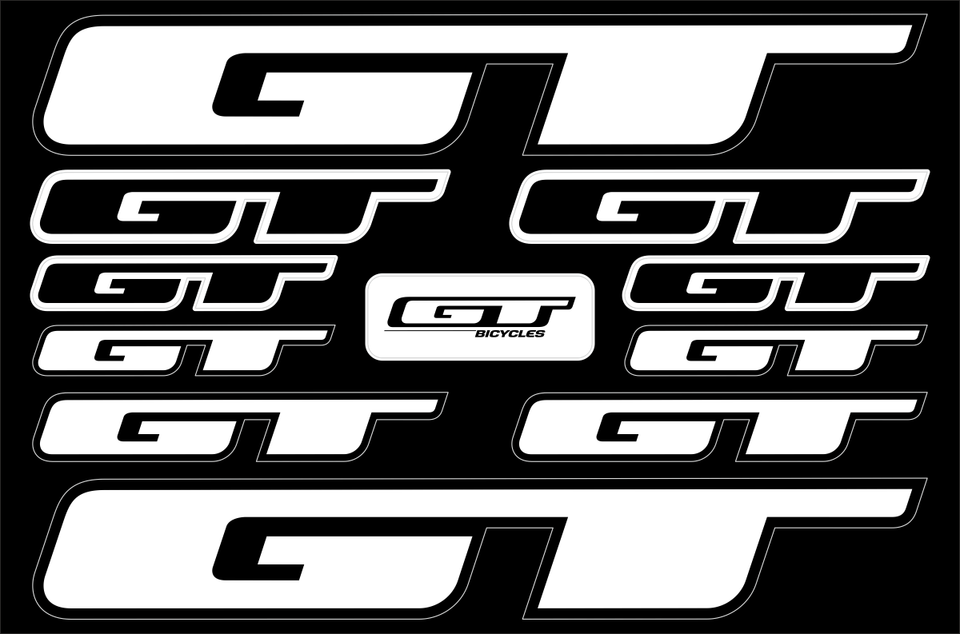 GT Decals Stickers Bicycle Vinyl Graphics Set Autocollant Aufkleber ...