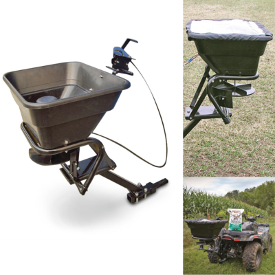 Spreader Hopper 80 UTV ATV Mount Motor Fertilizer Sand Salt Grass ...