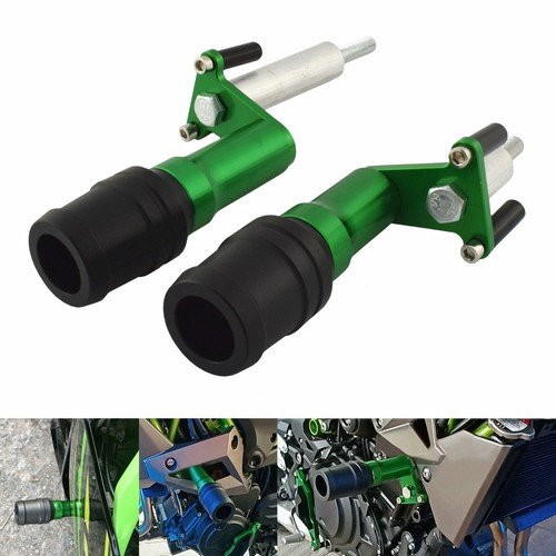 Green Frame Sliders Guard Crash Protector For KAWASAKI Ninja 400 Z400 ...