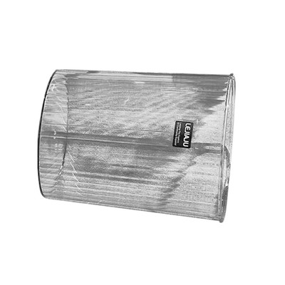 Transparent Trash Can Clear Wastebasket Kitchen Compost Bin Round | eBay