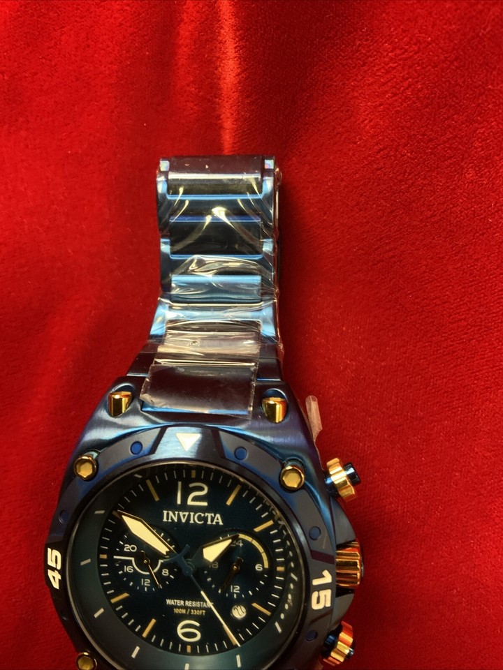 Invicta Aviator 24-hour Dual Time Men's 50mm Ultra Blue Stainless Watch ...
