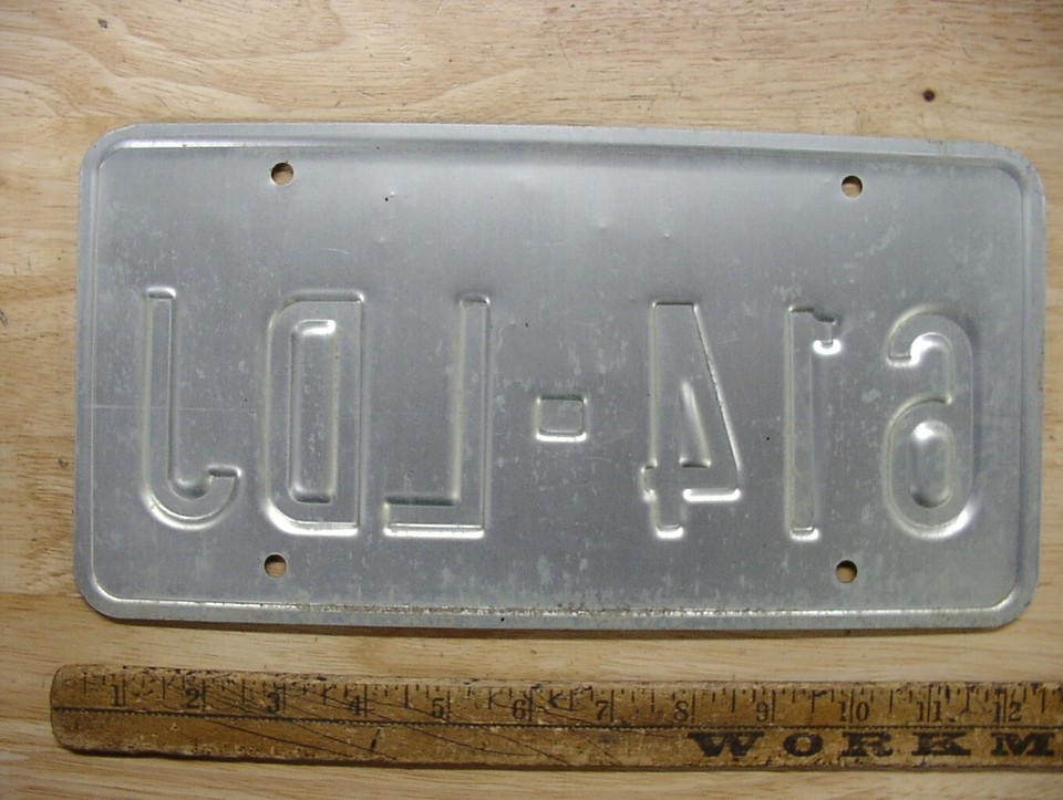 Vintage Expired Washington{Evergreen State}License Plate,Tag,614 LDJ ...
