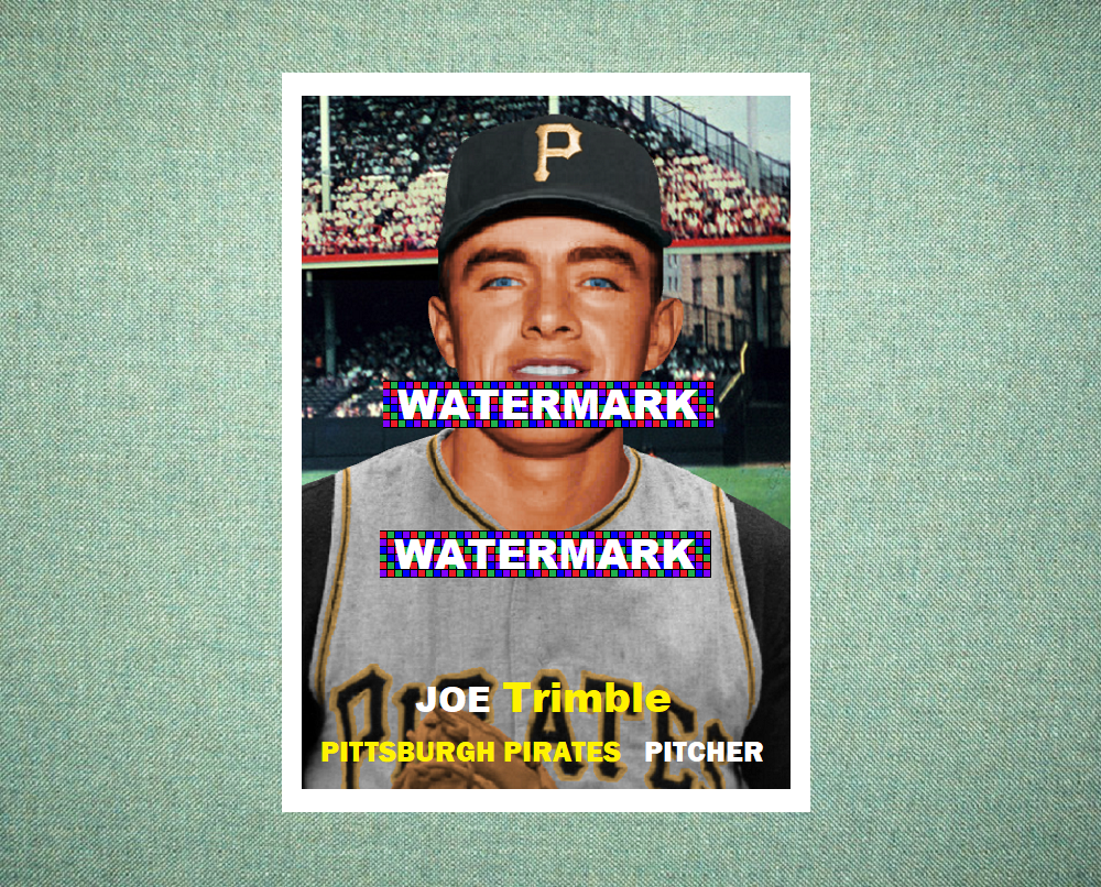 Joe Trimble Pittsburgh Pirates 1957 Style Custom Baseball Art Card | eBay