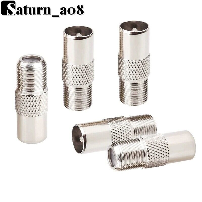 F Type TV RF Coaxial Adapter PAL Antenna CATV Aerial Male to F Female ...