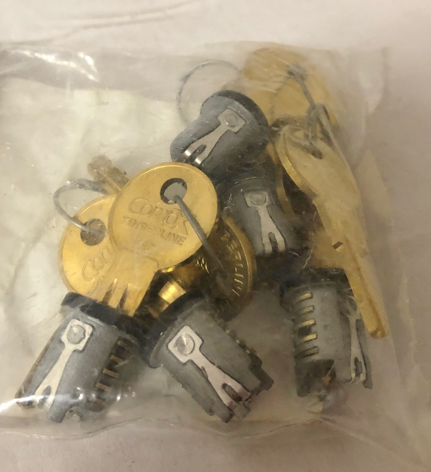 5 - Compx Timberline core lock 2 keys Black LP-355-KTO Lot 151E-B #9602 ...