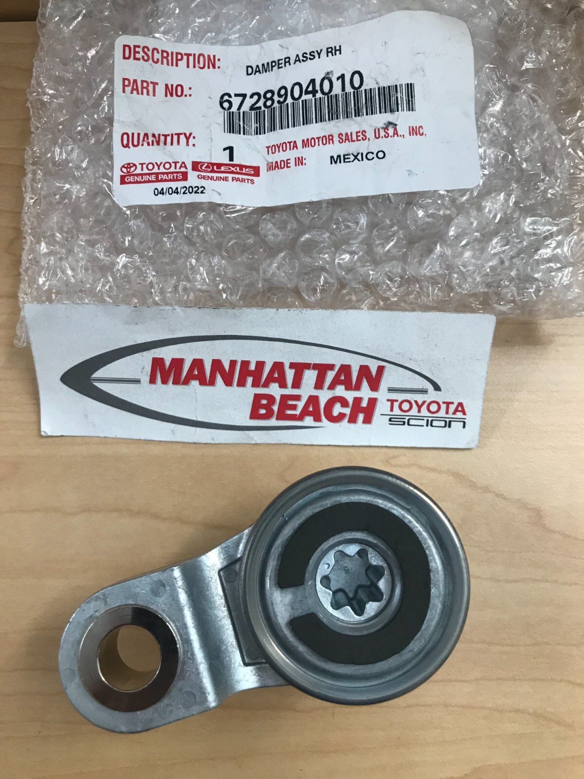 TOYOTA 16-23 TACOMA REAR TAILGATE STOP BUMPER DAMPER 67289-04010 | eBay