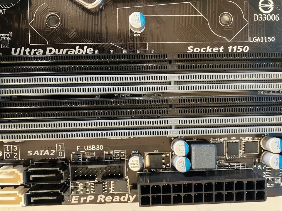 GIGABYTE GA-B85M-D3H LGA 1150 Micro-ATX Motherboard With i3-4130 CPU ...