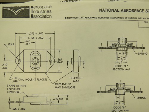 SPECIAL LARGE SURFACE AREA NAS1803-3B7C Aerospace #10-32 Anchor Nut ...