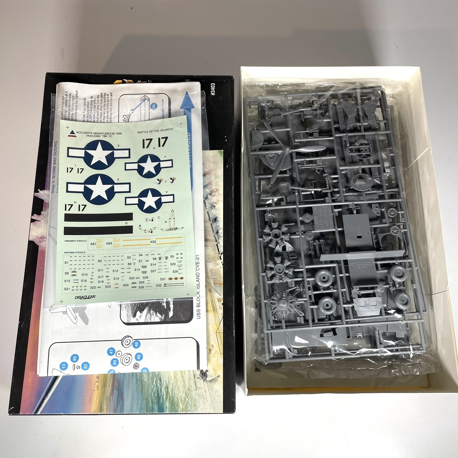 TBF-1C Avenger Model Kit Accurate Miniatures 1:48 Scale Navy Bomber ...